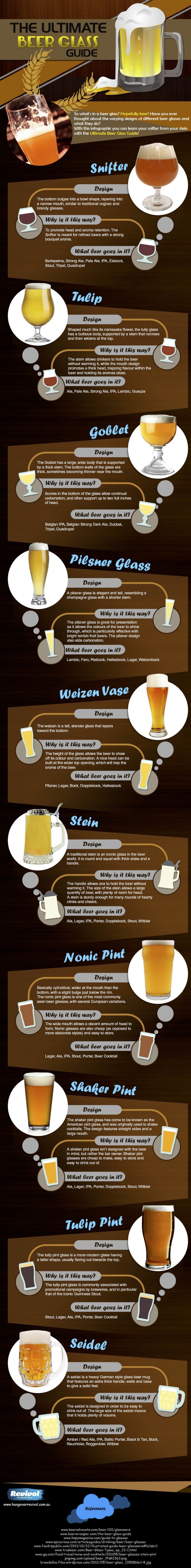 Matching The Beer to The Beer Glass [infographic] – aNewDomain