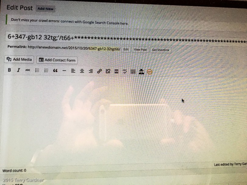 Terry Gardner: My Cat Deleted My Homework – aNewDomain